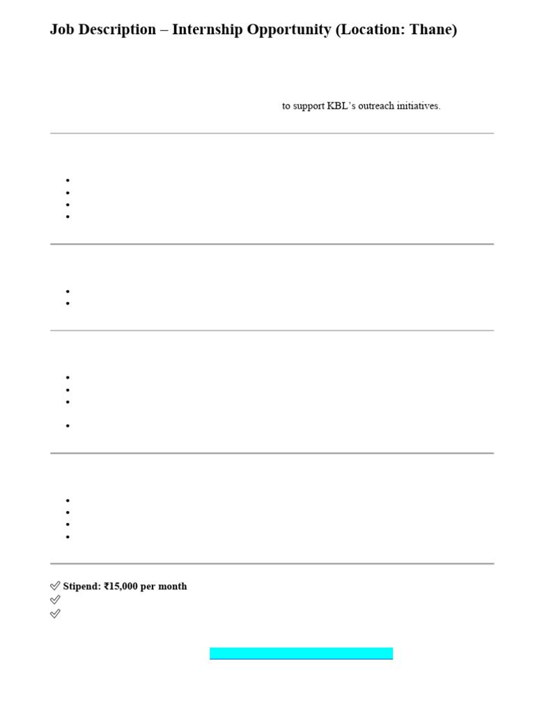 Job Description (3) | PDF