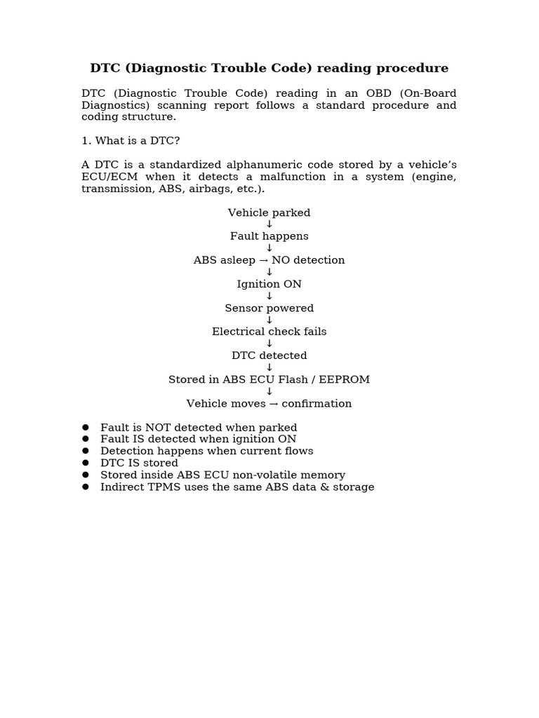 DTC Reading Procedure | PDF