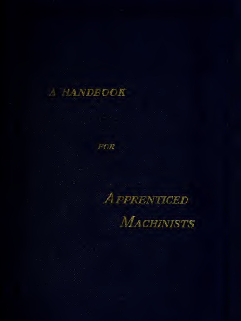 Handbook Machinists | PDF | Gear | Screw