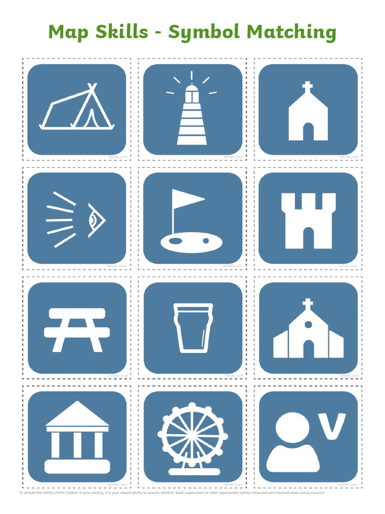 t g 1686575662 Map Skills Symbol Matching Activity Ver 2 | PDF