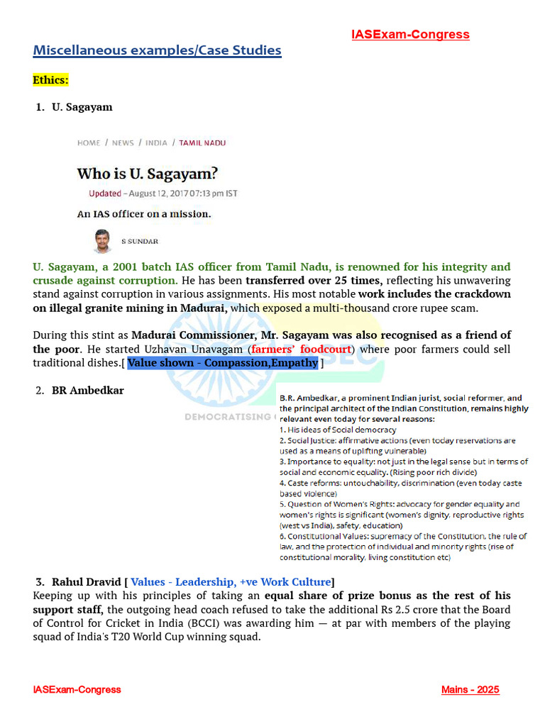 Miscellaneous Examples - Case Studies | PDF