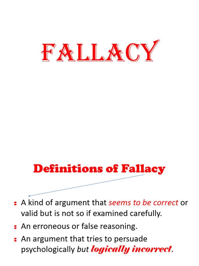 Types of Fallacy(1) 1 1 | PDF | Fallacy | Logic