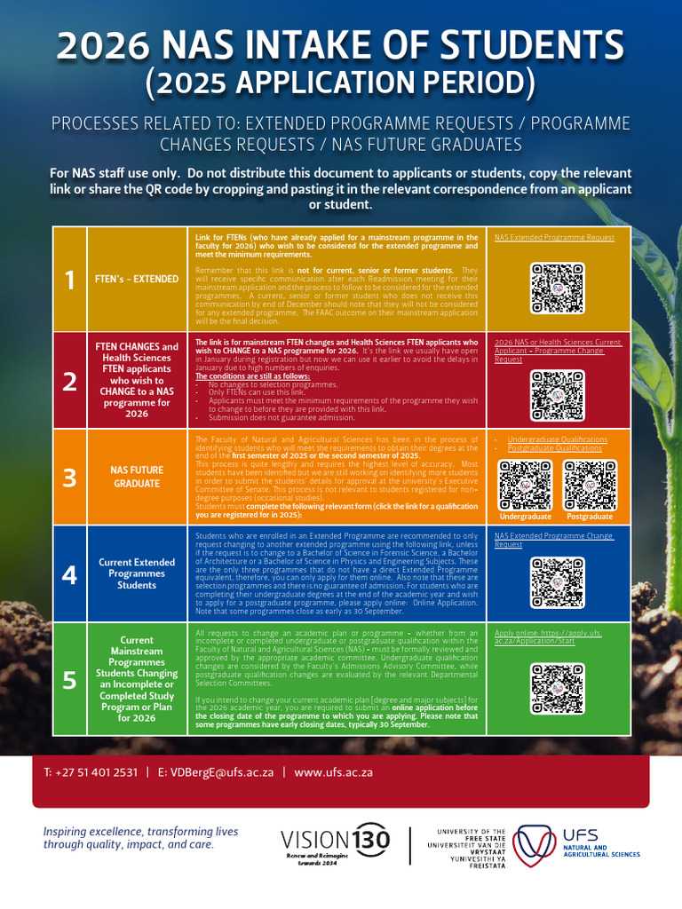 2026 NAS Intake of Students Poster (002) | PDF | Postgraduate Education ...
