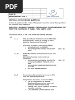 Grade 10 SBA Task 1 - 2026 Question Paper - Final | PDF