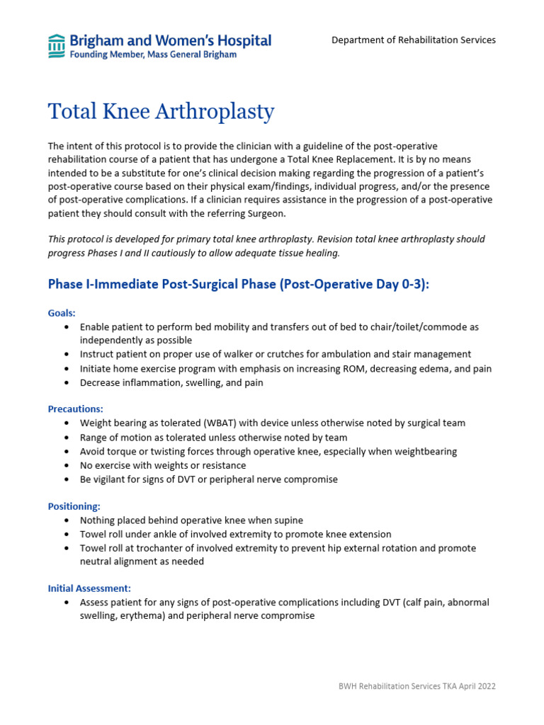 Tka Protocol | PDF | Pain Management | Analgesic