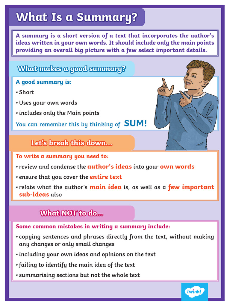 What is a Summary? | PDF