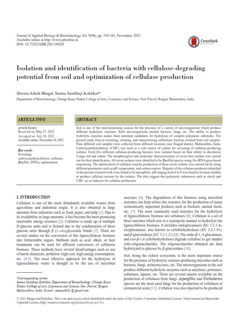 Isolation and Identification of Bacteria With Cell (2) | PDF ...