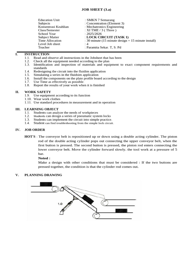 Jobsheet 3.A | PDF | Mechanical Engineering
