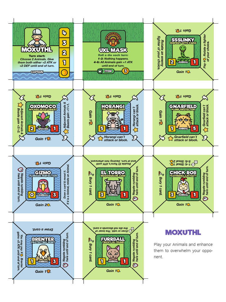 PNP Rotation Rumble Clubs Critters DIN A4 En | PDF