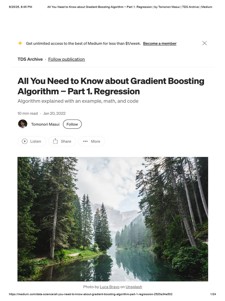 All You Need To Know About Gradient Boosting Algorithm Part 1 ...