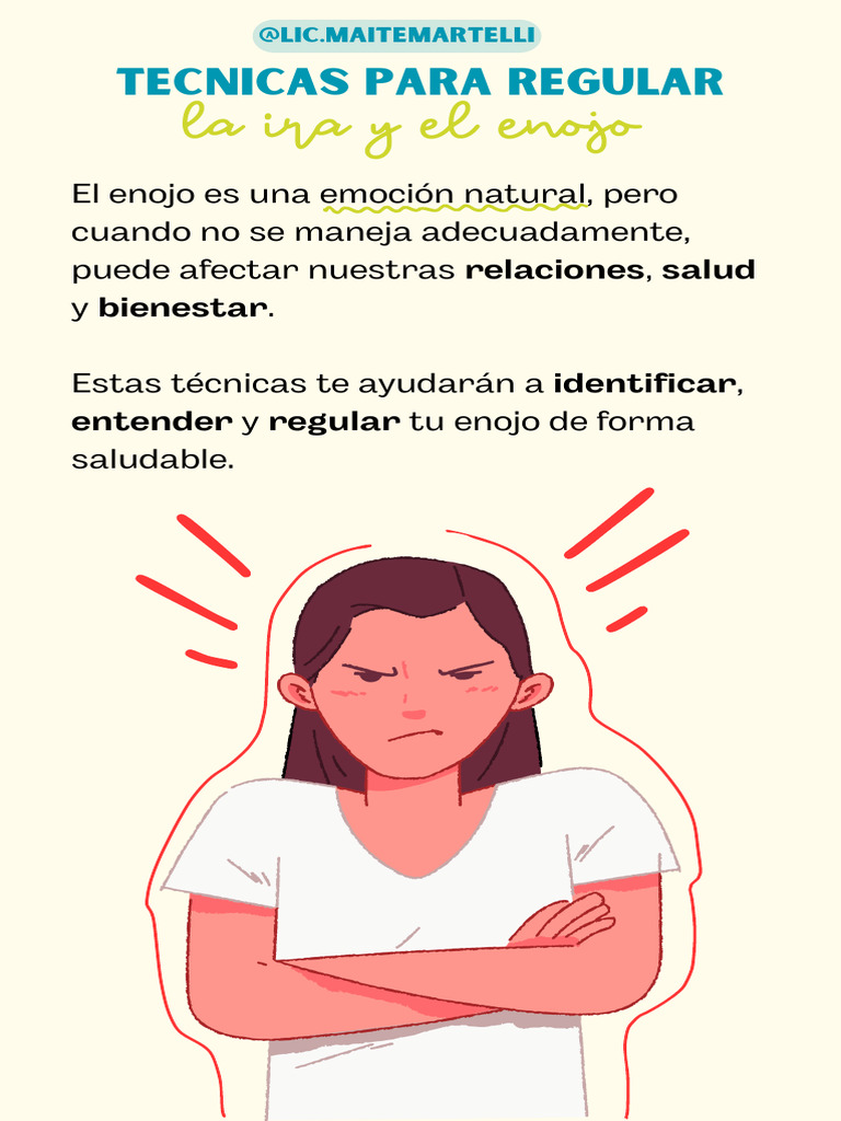 Técnica para Regular Emociones | PDF | Ira | Las emociones
