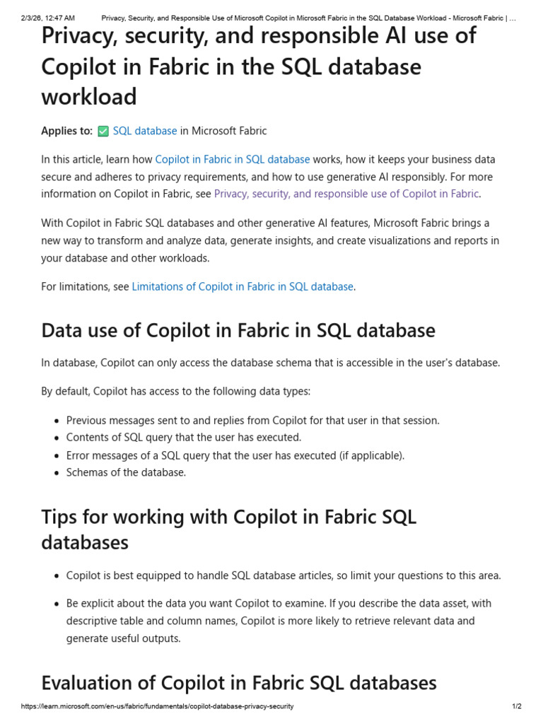 Privacy, Security, and Responsible Use of Microsoft Copilot in ...