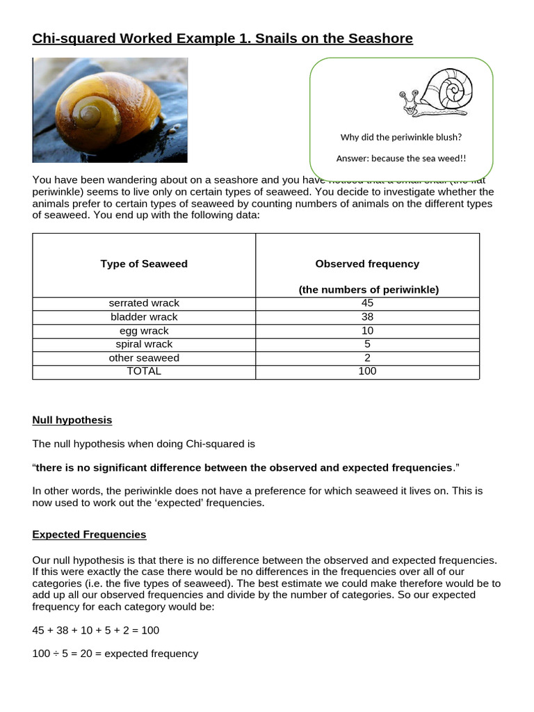 Chi Squared HW Guided Examples | PDF | Chi Squared Test | Degrees Of ...
