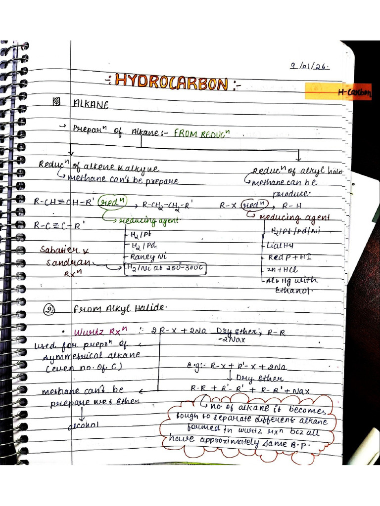 Hydrocarbons Notes | PDF