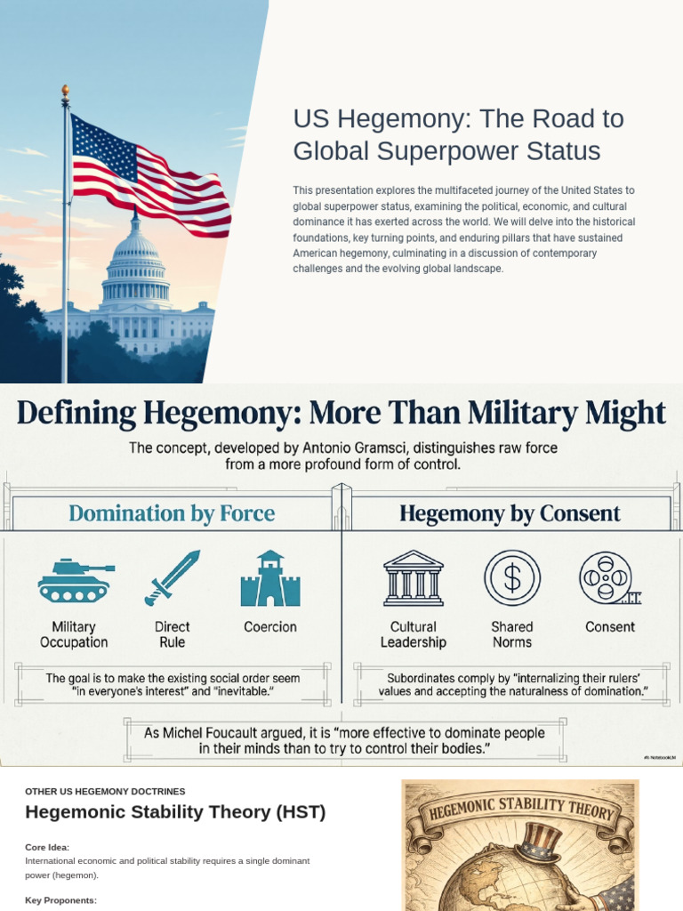 US Hegemony the Road to Global Superpower Status.pptx | PDF | United ...