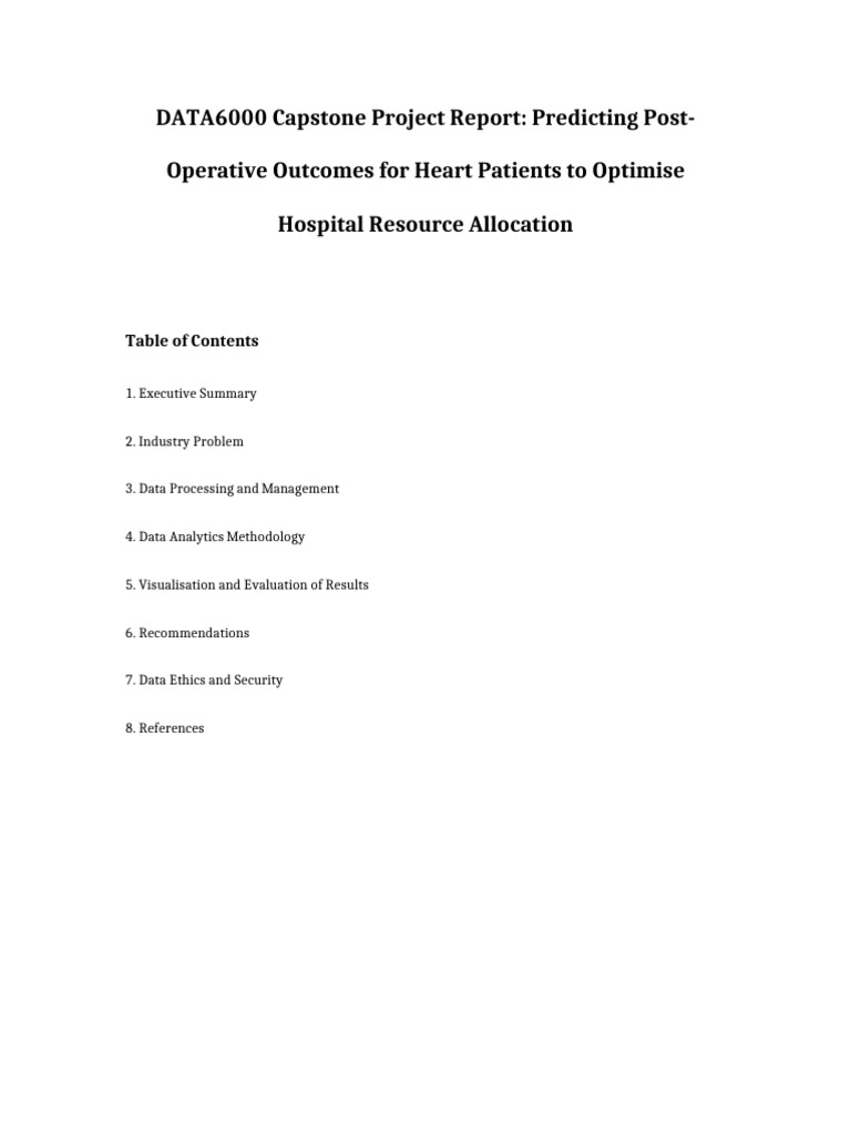 DATA6000 Capstone Report Text | PDF | Analytics | Data Analysis