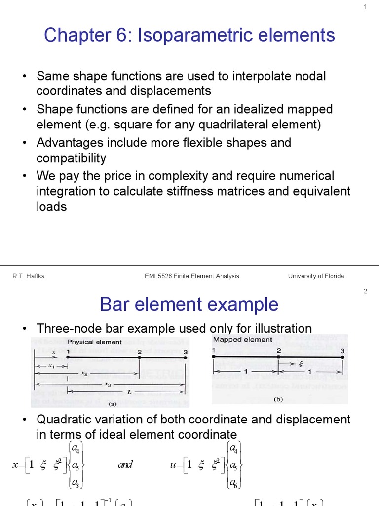 IsoParametric Elements | PDF | Matrix (Mathematics) | Calculus