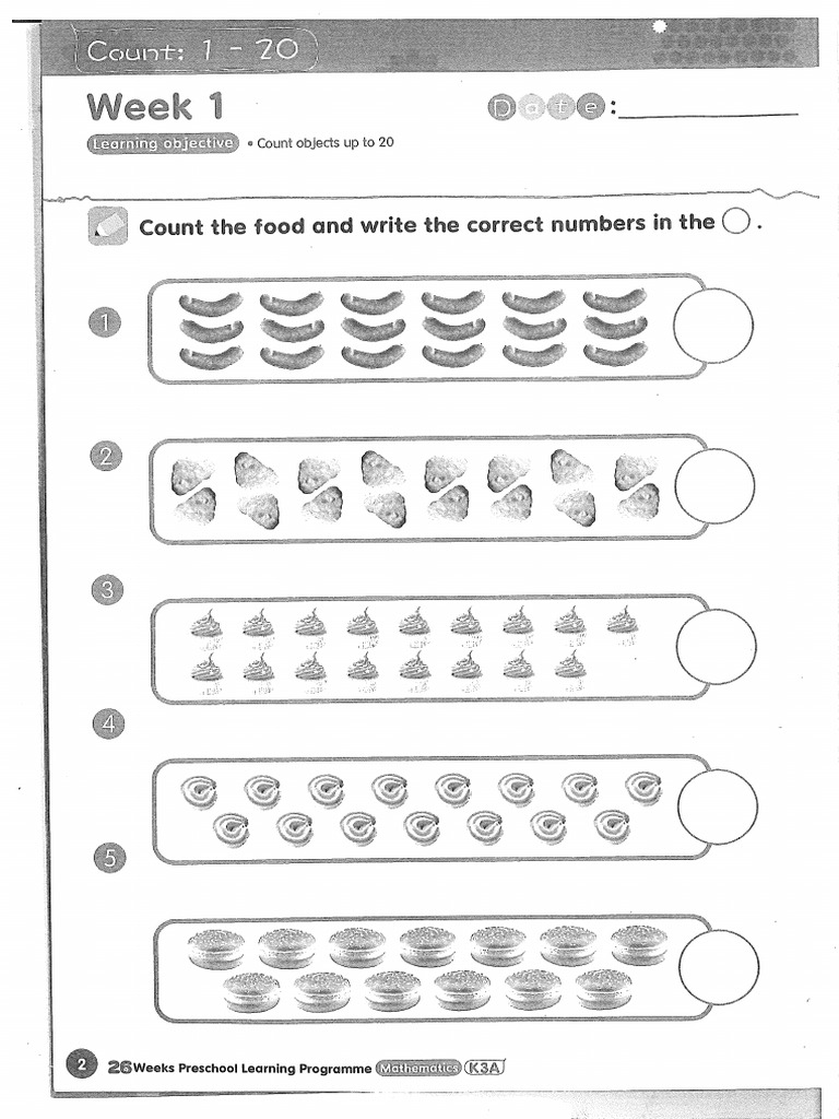26 Weeks Preschool Learning Programme K3A | PDF