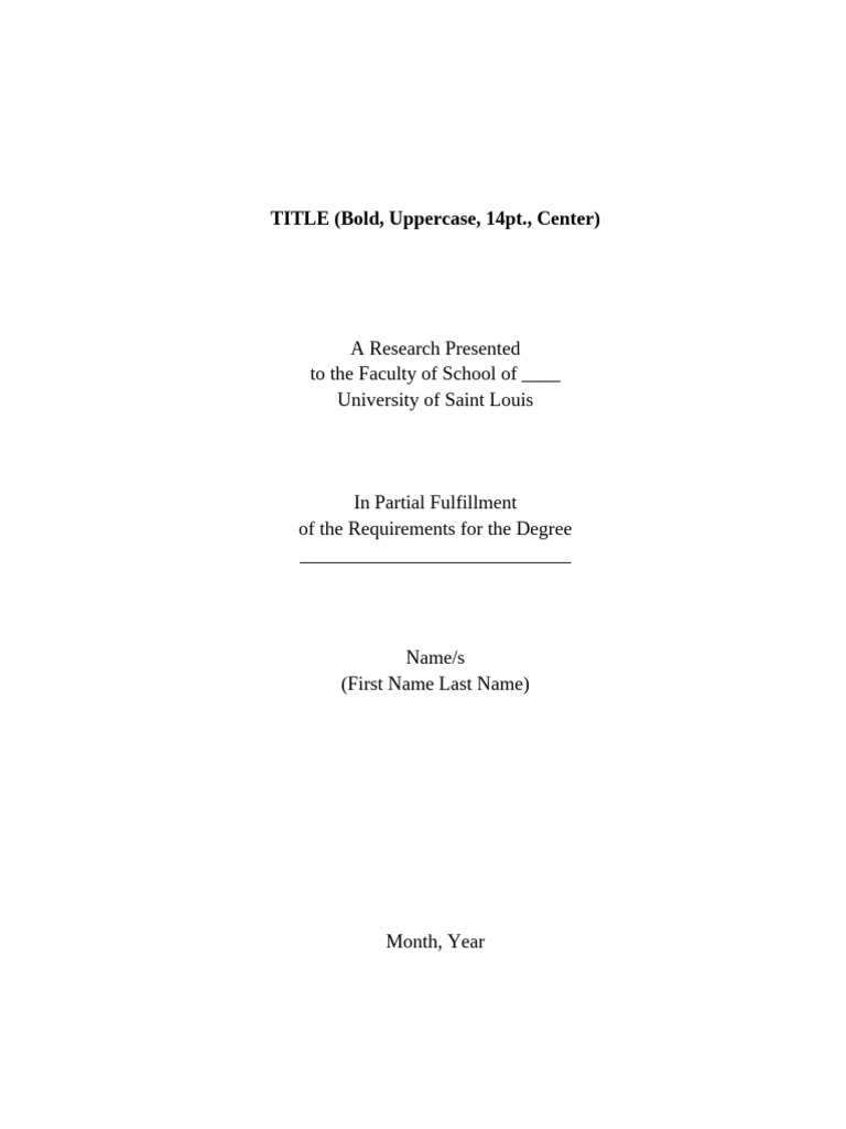 Research Paper Template Sample 1 | PDF | Qualitative Research