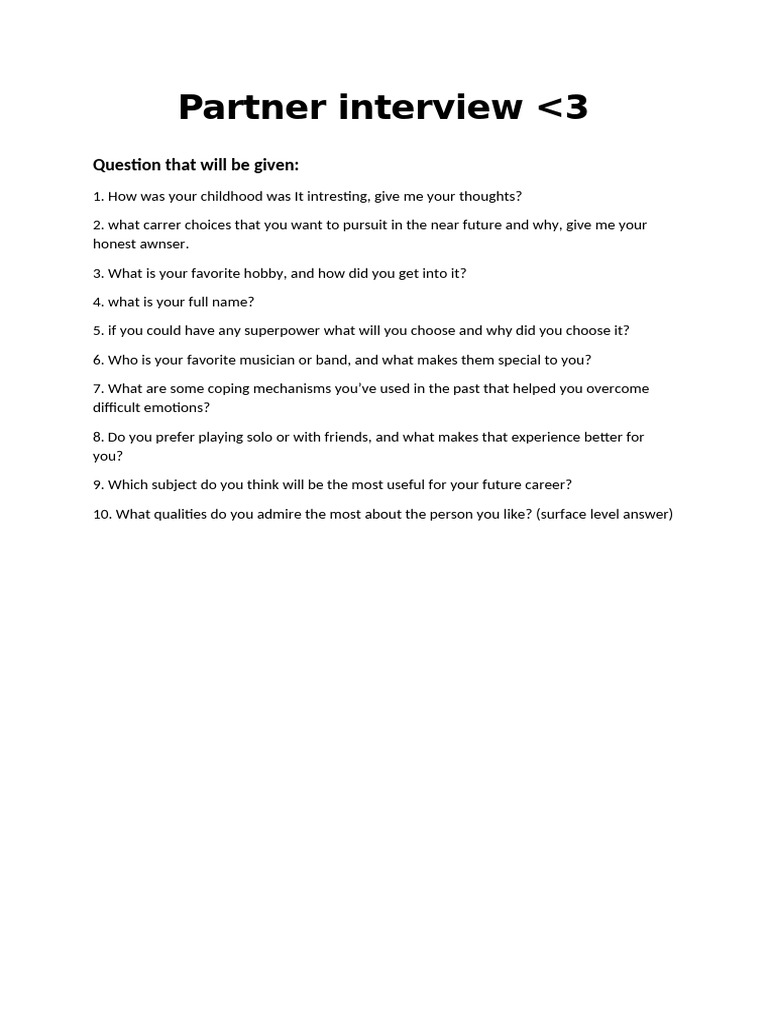 Partner Interview | PDF