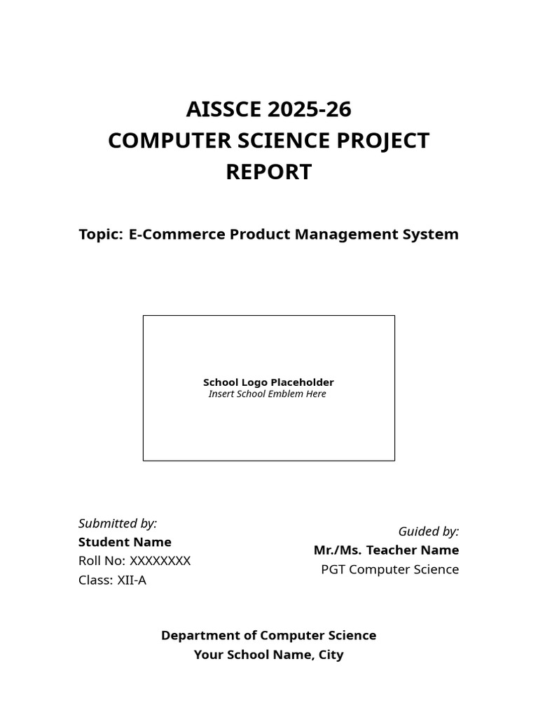 E-Commerce Product Management System Project 2 | PDF | Data Management ...