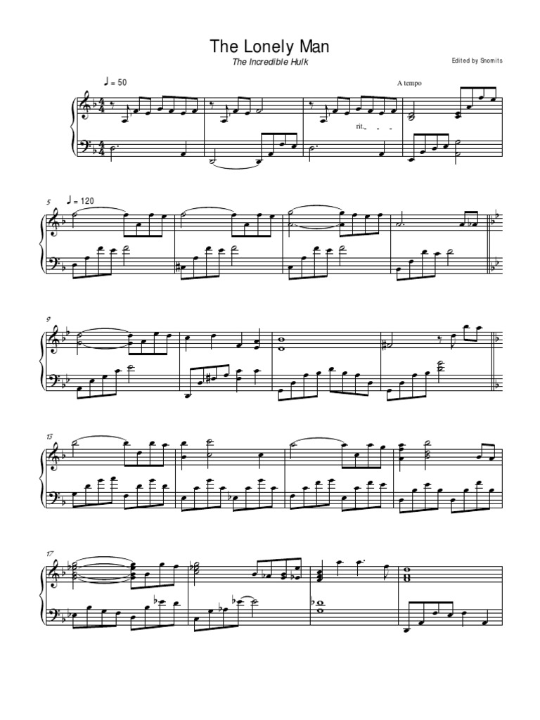 The Incredible Hulk - The Lonely Man | PDF