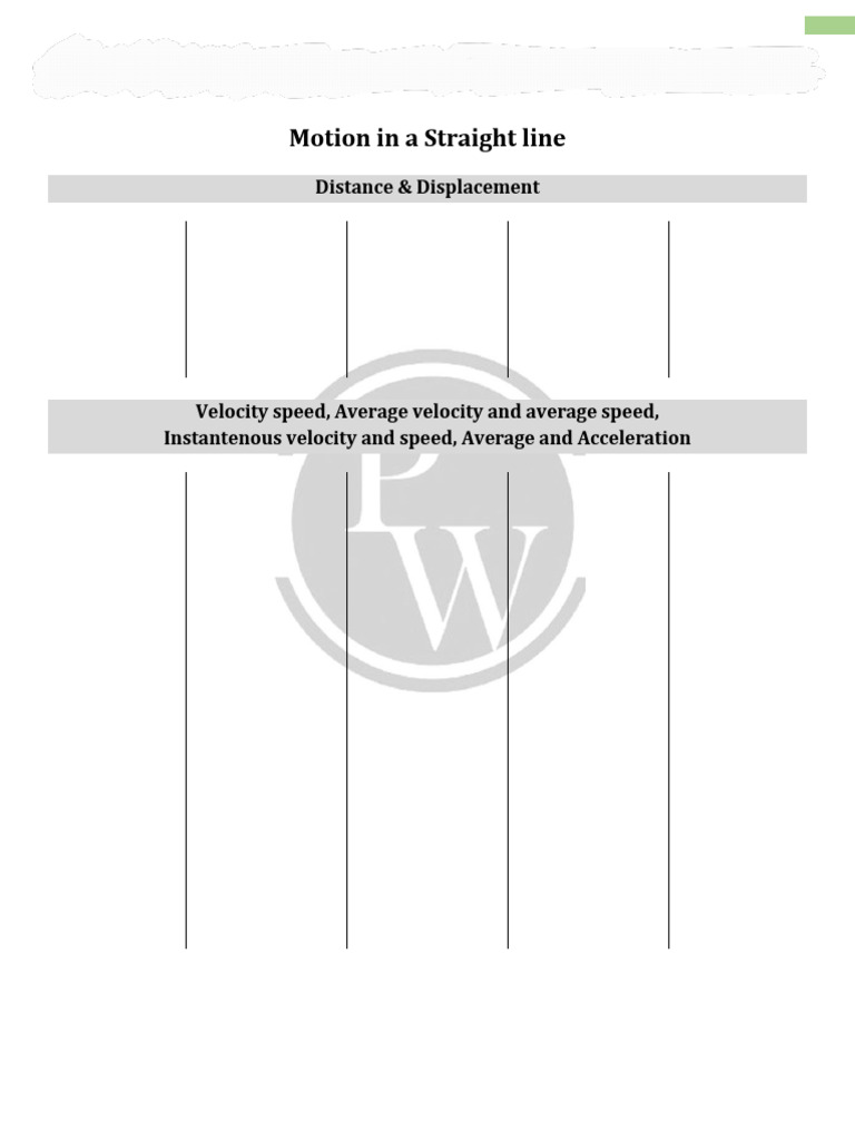 Motion in Straight Line Solution | PDF | Acceleration | Velocity