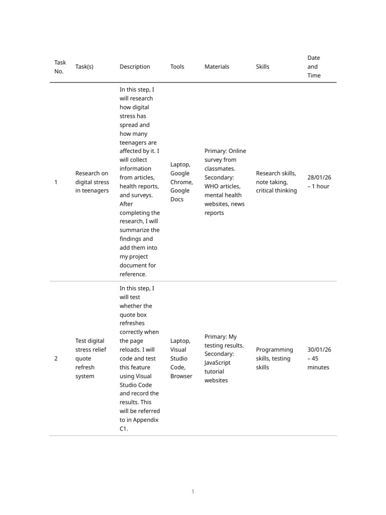 Criterion C Development Plan | PDF | Page Layout | Computing