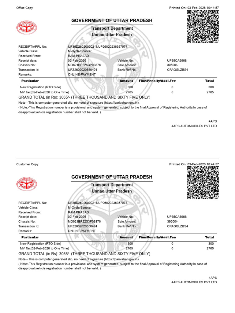 Vahan.parivahan.gov.in Vahan Vahan Ui Reports FormCashReceiptReport ...