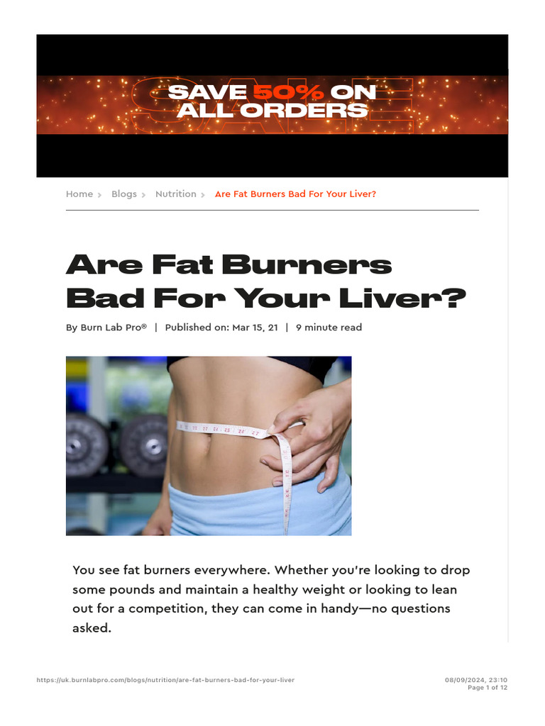 Are Fat Burners Bad For Your Liver? – Burn Lab Pro® | PDF | Caffeine ...