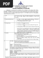 JCF Recruitment Requirements Overview | PDF