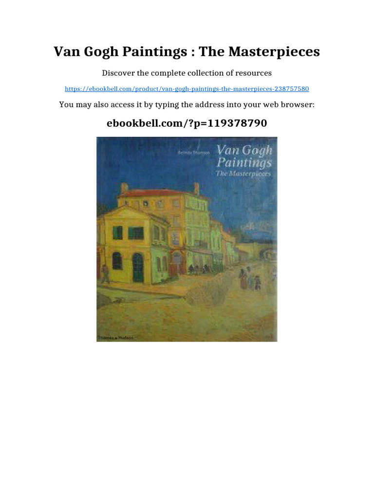 Van Gogh Paintings: The Masterpieces Sample | PDF