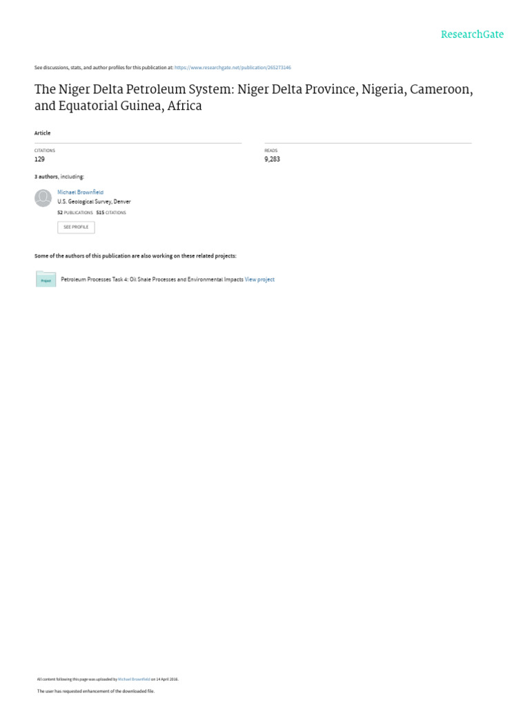The Niger Delta Petroleum System Niger Delta Provi | PDF | Esri ...