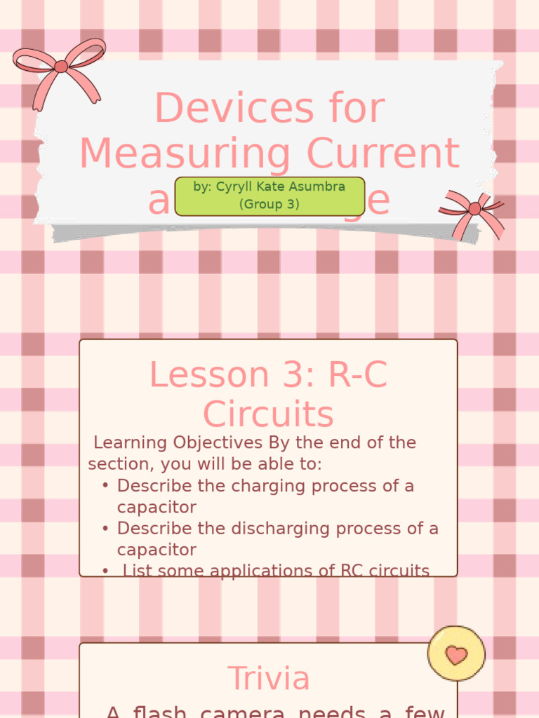Physics Devices For Measuring Current and Voltage | PDF | Capacitor ...