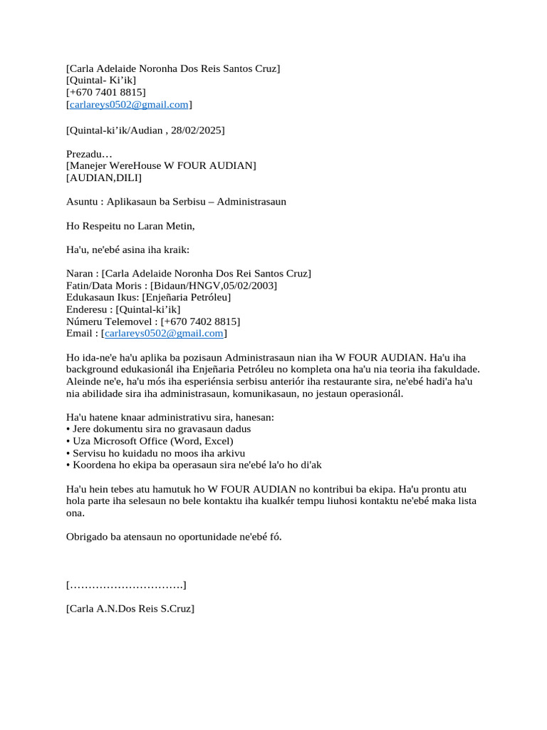 Carla Adelaide Noronha Dos Reis Santos Cruz | PDF