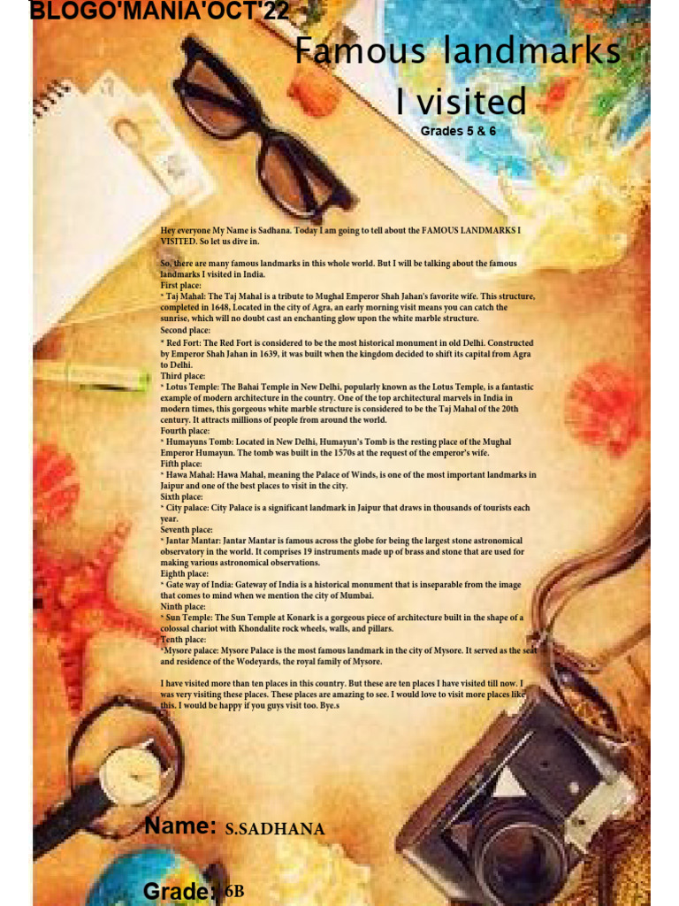 Famous Landmarks | PDF | Mughal Empire