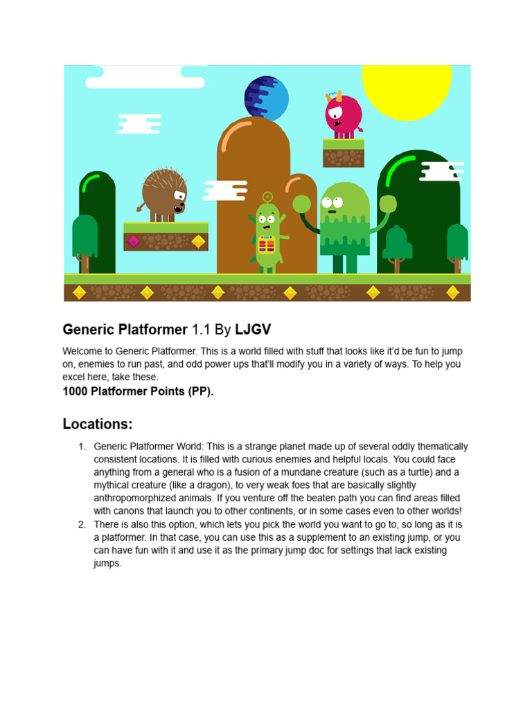 Generic Platformer Jump 1.1 | PDF
