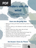 Kinders Van Die Wind Further Explaination | PDF