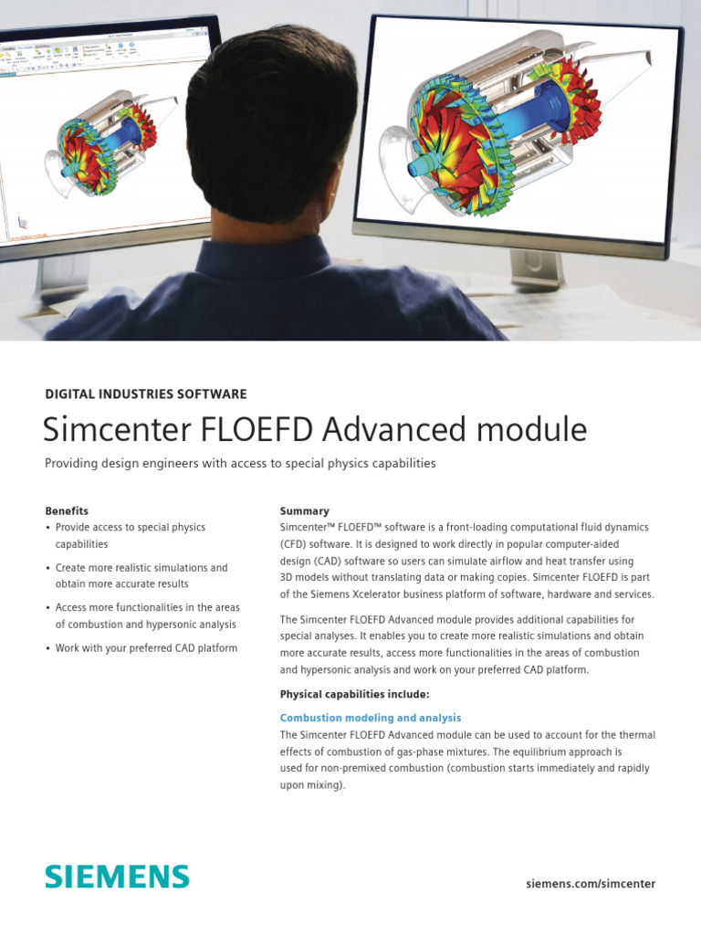 Siemens SW Simcenter FLOEFD Advanced Module Fact Sheet | PDF ...