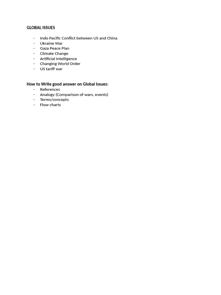 Global Issues2 | PDF