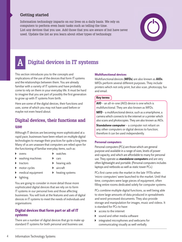 A - Digital Devices in It Systems | PDF | Personal Computers | Digital ...