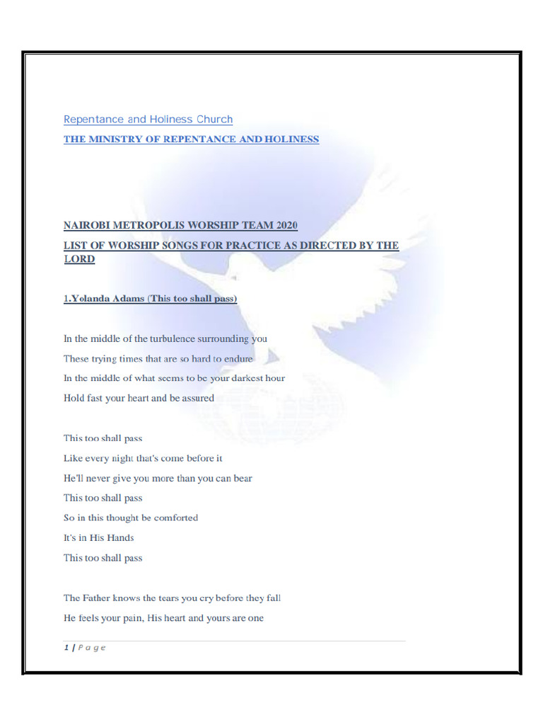 Special Songs Booklet-1 | PDF