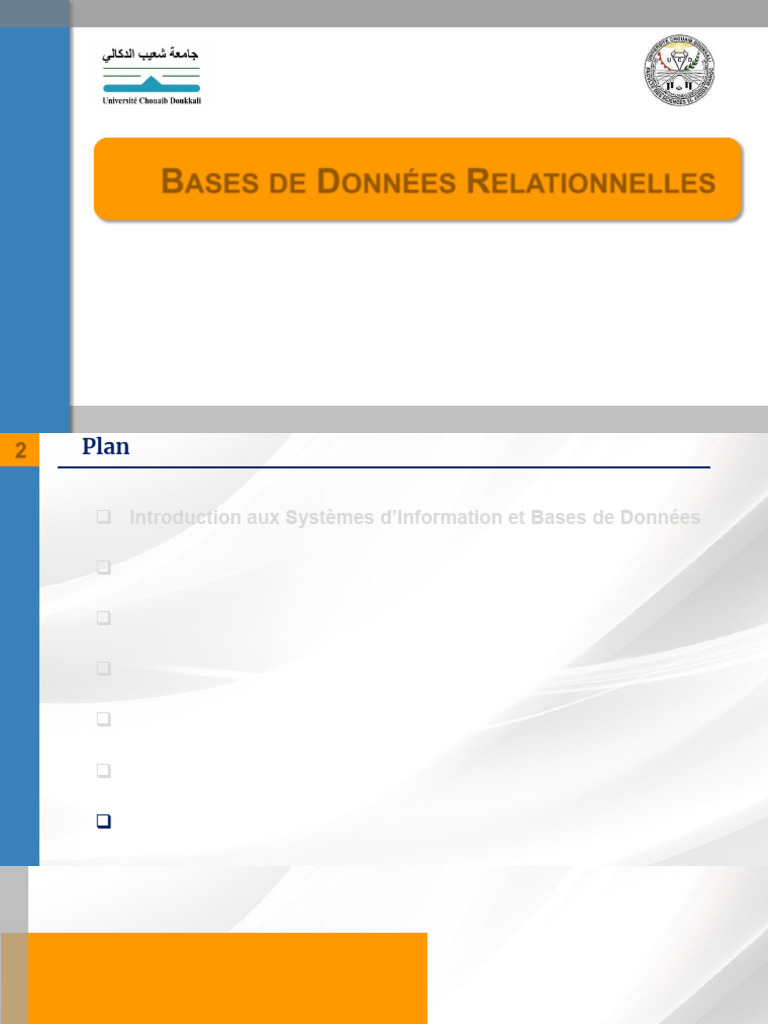 Bdd-chapitre 7 - Complet | PDF | SQL | Base de données relationnelle