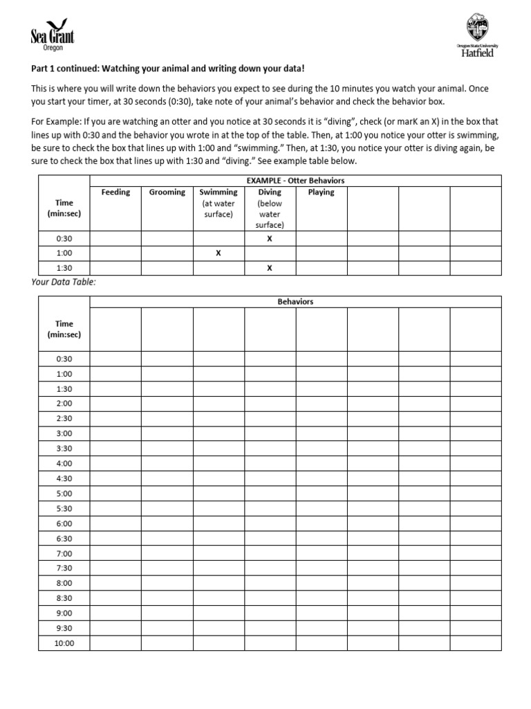 General Ethogram Datasheet V2 | PDF | Chess Theory