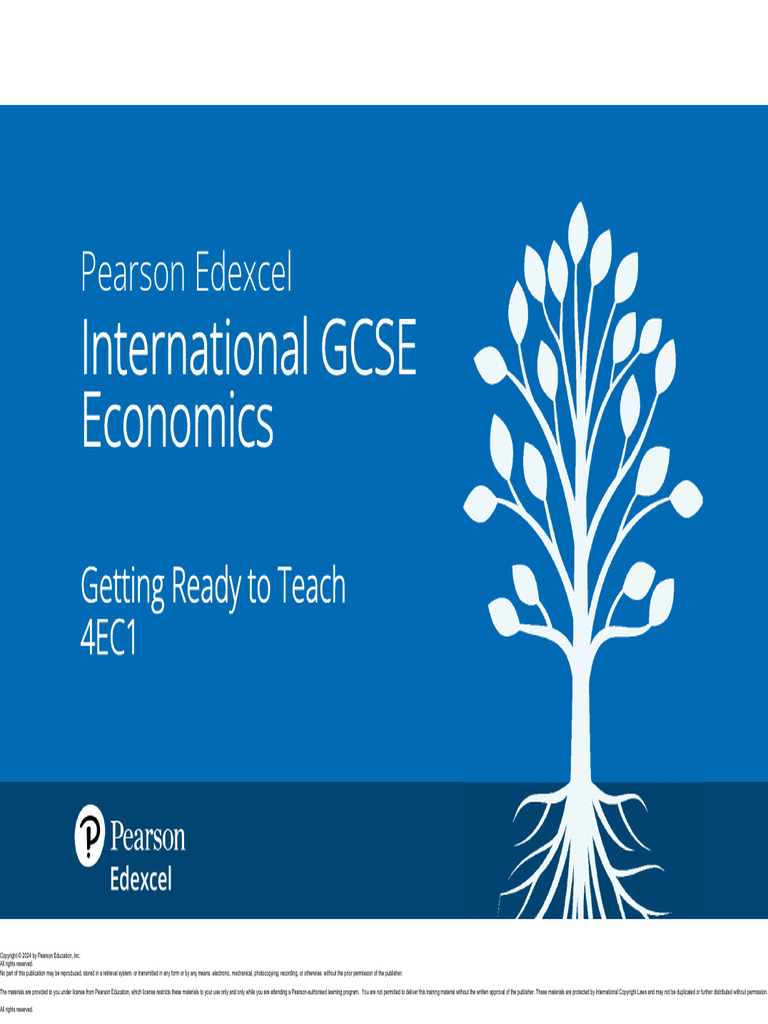 Getting Ready To Teach Pearson Edexcel International GCSE Economics ...