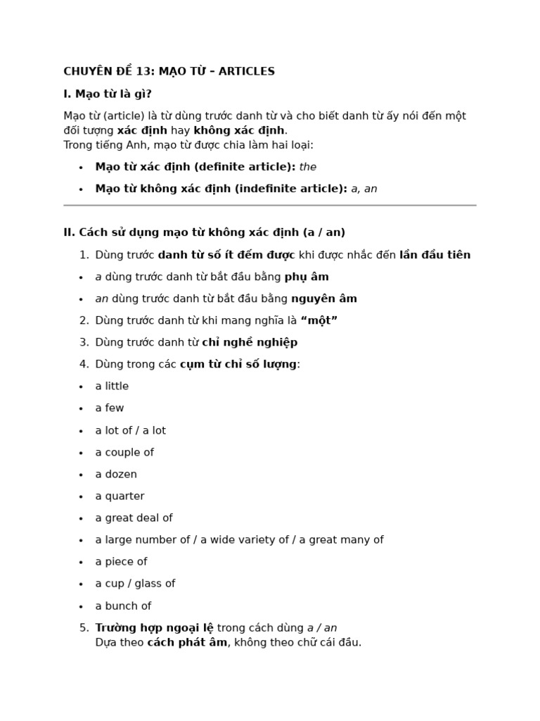 CHUYÊN ĐỀ 13 KEYS | PDF