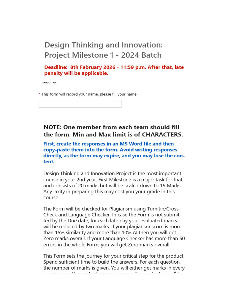 DTI - Project Milestone 1 | PDF