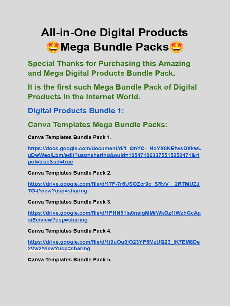 All in One Mega Digital Products Bundle Pack. (Reseller Pack) - FINAL ...