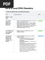Cambridge 9701 Chemistry Syllabus 2025-2027 | PDF | Intermolecular ...