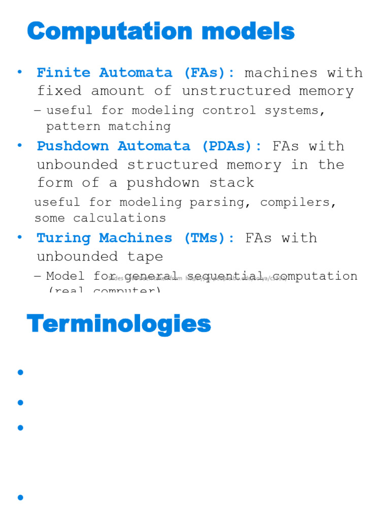 Lecture 01 | PDF | Automata Theory | Applied Mathematics